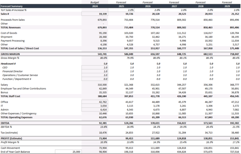 Monthly Budget and Forecast (Excel Tutorial + Template)