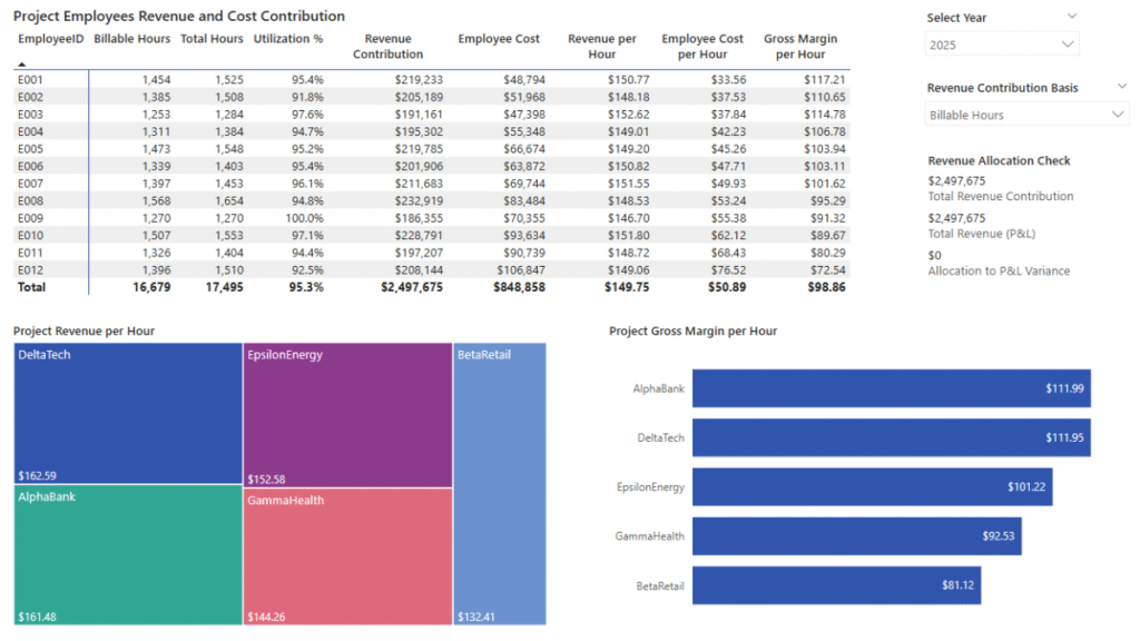 Project Cost & Profitability (Power BI Tutorial + Template)